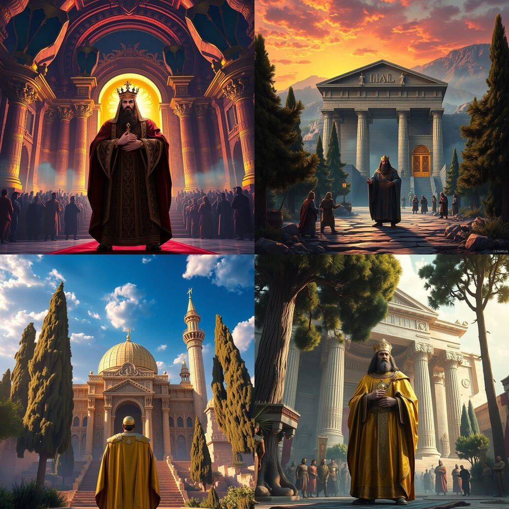 Ancient King Solomon Reigns Over Israel and Judah ... - AI Art