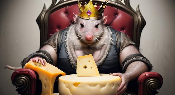 close-up brightly lit advanced fantasy realism of a hairy, nasty, dirty ...