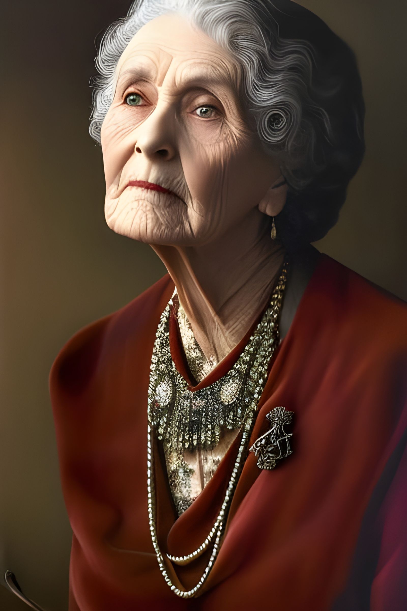elegant old woman - AI Generated Artwork - NightCafe Creator