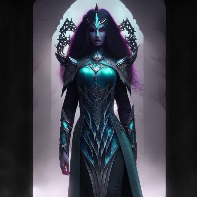 Portrait of a lithe she-vampire - AI Generated Artwork - NightCafe Creator