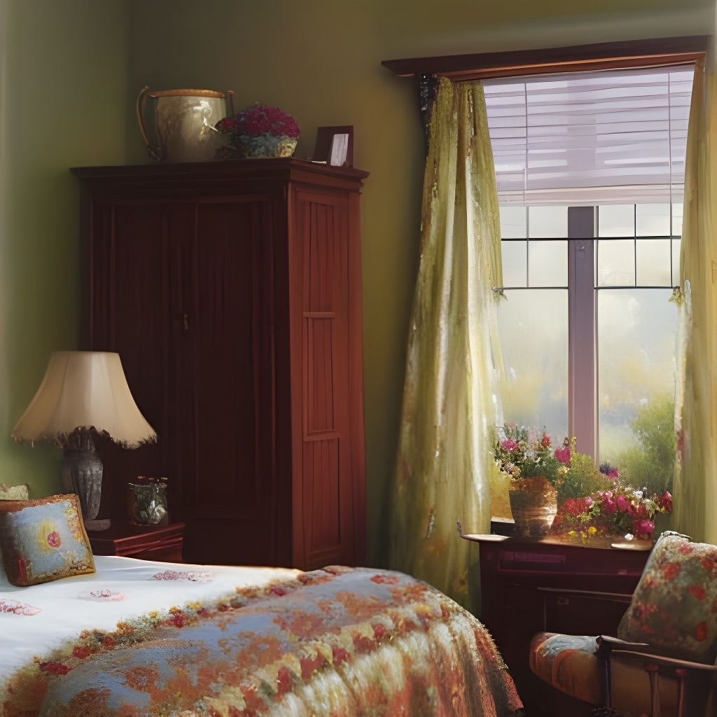 Cozy Grandma's bedroom - AI Generated Artwork - NightCafe Creator