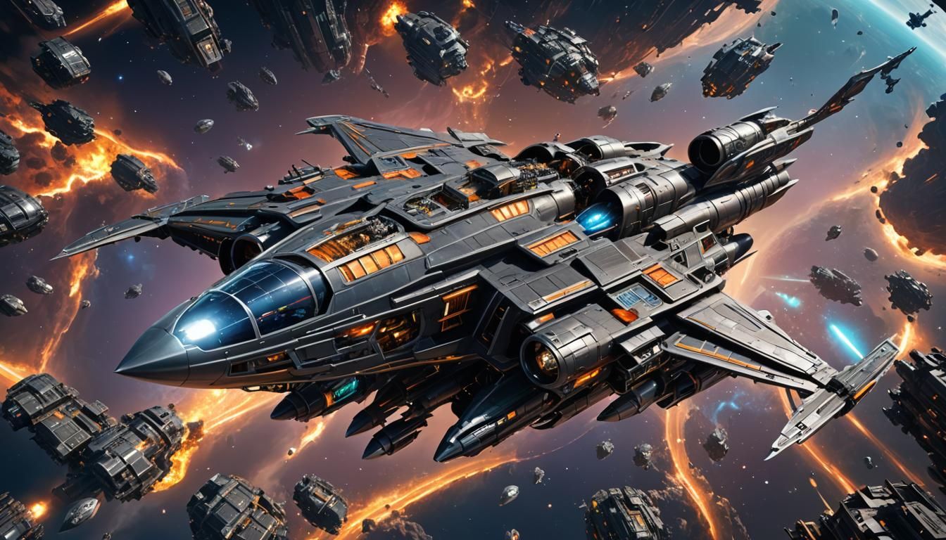 Spaceship - AI Generated Artwork - NightCafe Creator