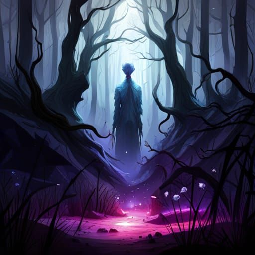 Dark Forest of Candyland - AI Generated Artwork - NightCafe Creator