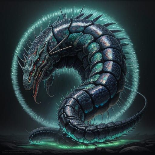 Imugi resembling a centipede - Mystical Serpentine Creature ...