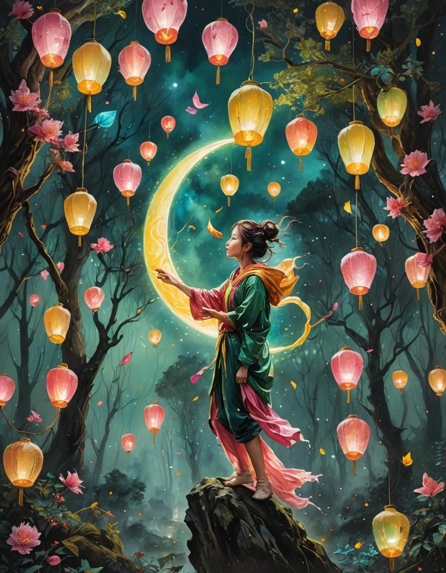 Festival of Lanterns - AI Generated Artwork - NightCafe Creator
