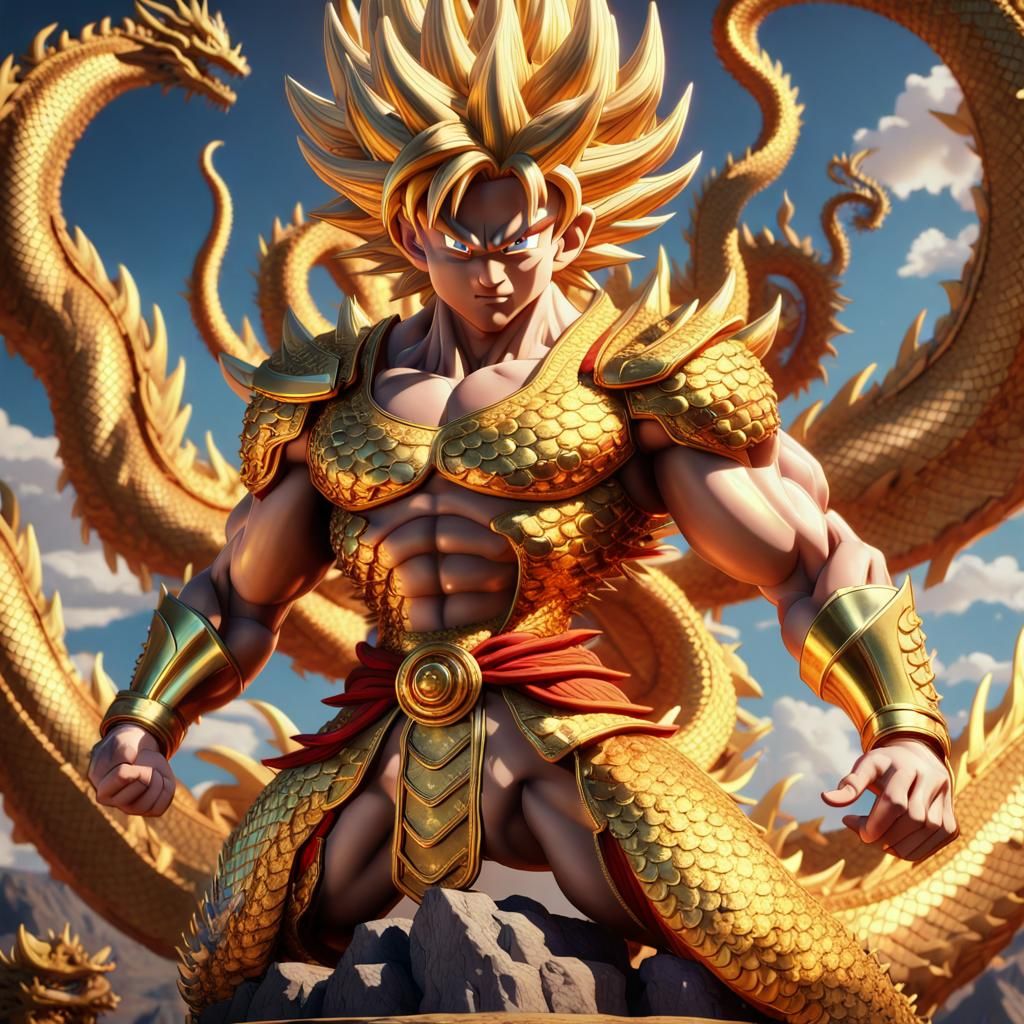 A powerful Goku - AI Generated Artwork - NightCafe Creator