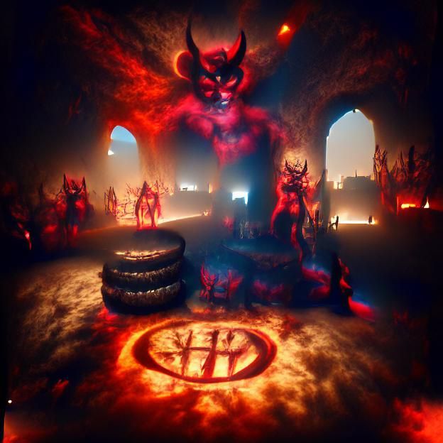Seventh circle of hell - AI Generated Artwork - NightCafe Creator