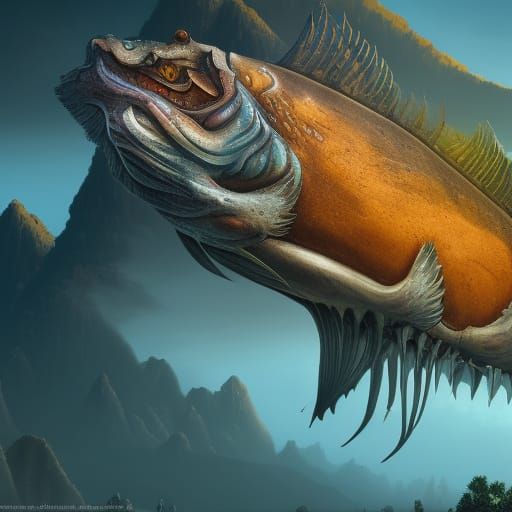 Mountain Fish - AI Generated Artwork - NightCafe Creator