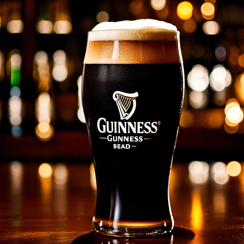 foamy Guinness 🍀 - AI Generated Artwork - NightCafe Creator