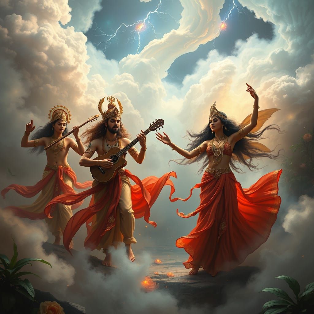 Celestial Musicians Dance - Celestial Musicians Dance Amidst...