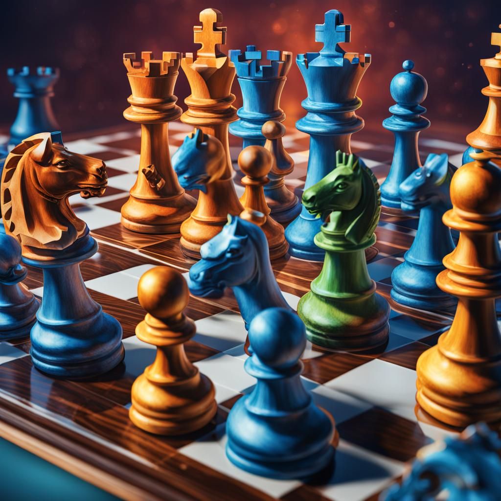 Chess board - AI Generated Artwork - NightCafe Creator