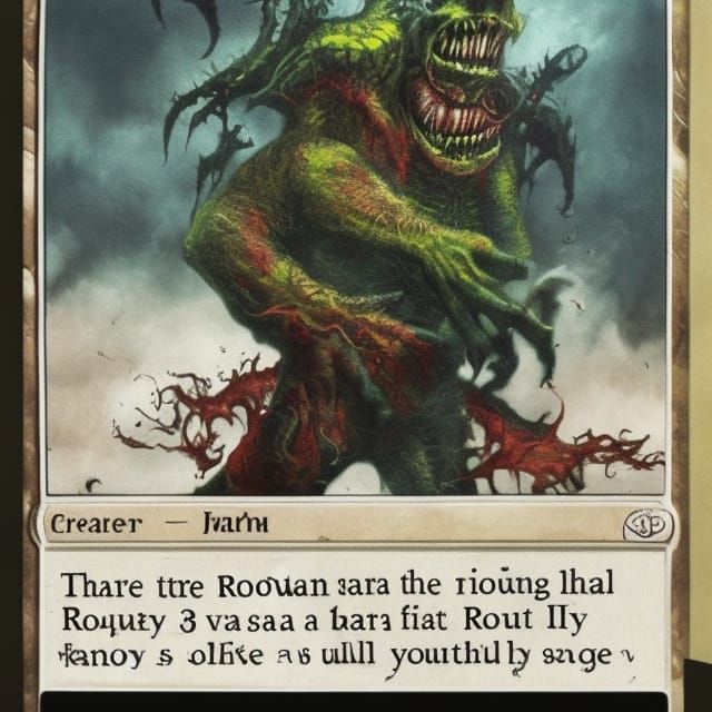 Monster card 1 - AI Generated Artwork - NightCafe Creator