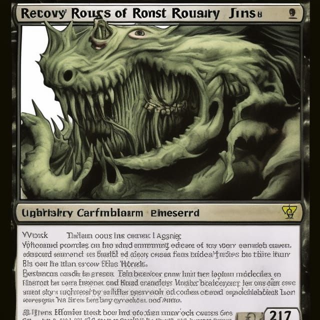 Monster Card 2 - AI Generated Artwork - NightCafe Creator