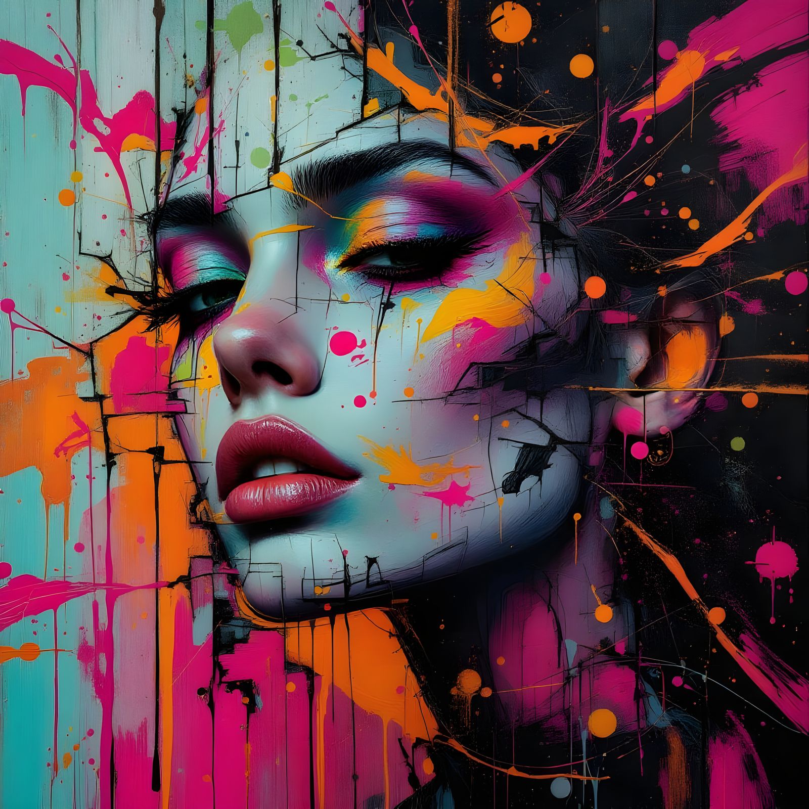 The colors of joy are painted on the canvas of chaos; only the bold ...