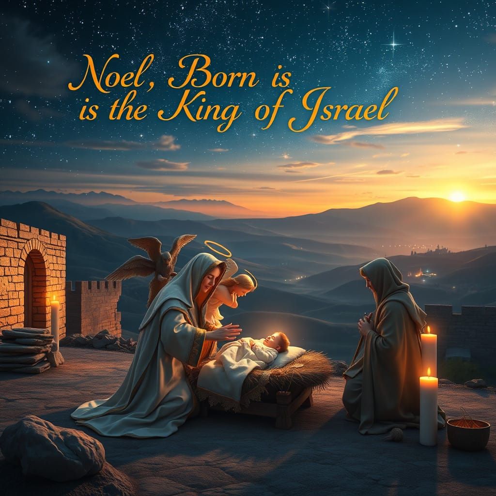 Oh come yee oh come yee to Bethlehem. Come and behold him born a king ...