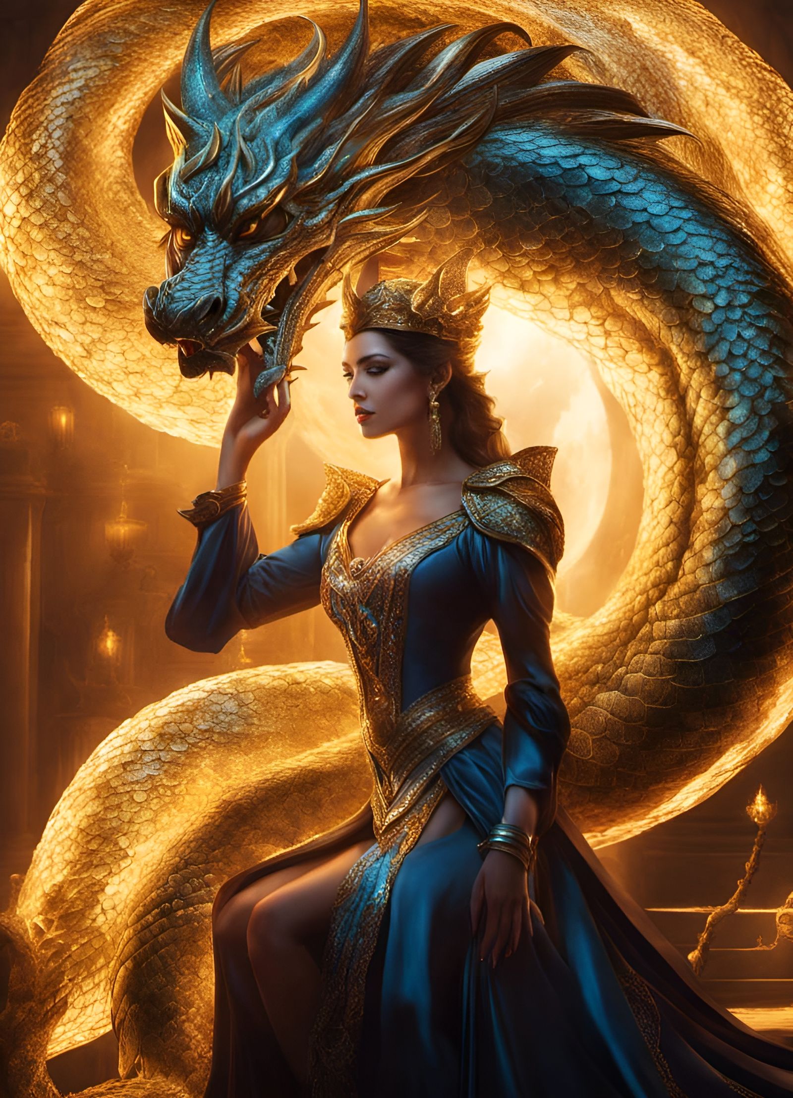 Dragon Princess - AI Generated Artwork - NightCafe Creator