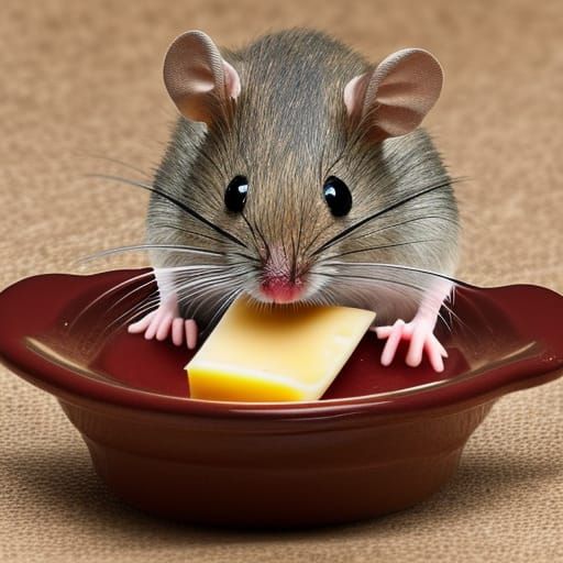 Mouse breakfast - AI Generated Artwork - NightCafe Creator