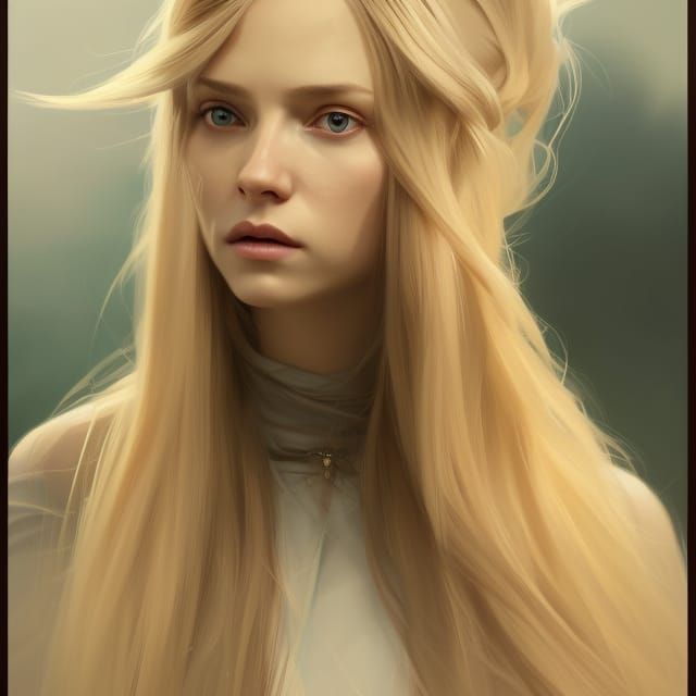 Blond girl - AI Generated Artwork - NightCafe Creator