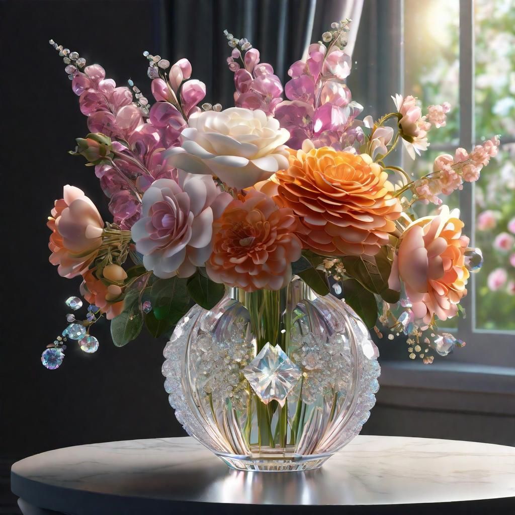 Flower Vase Still Life #8 - AI Generated Artwork - NightCafe Creator