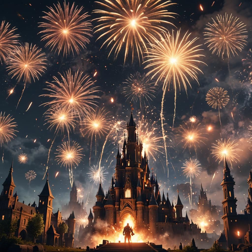 undeworld fireworks - AI Generated Artwork - NightCafe Creator