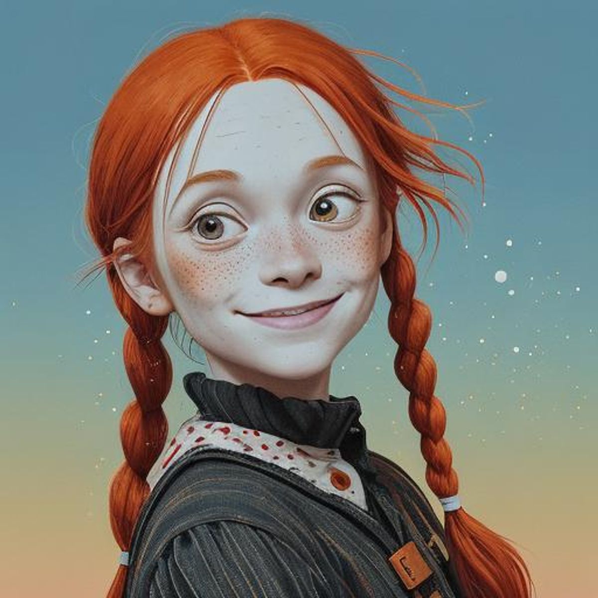 Pippi or Anne of Green Gables? - AI Generated Artwork - NightCafe Creator