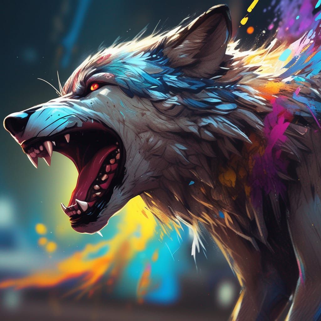 wolf - AI Generated Artwork - NightCafe Creator
