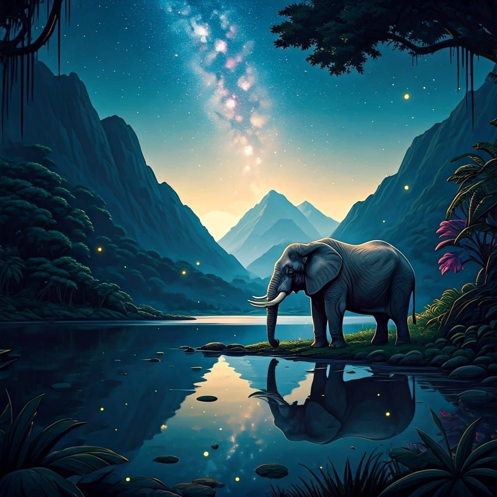 Elephant at Night - Elephant at Night