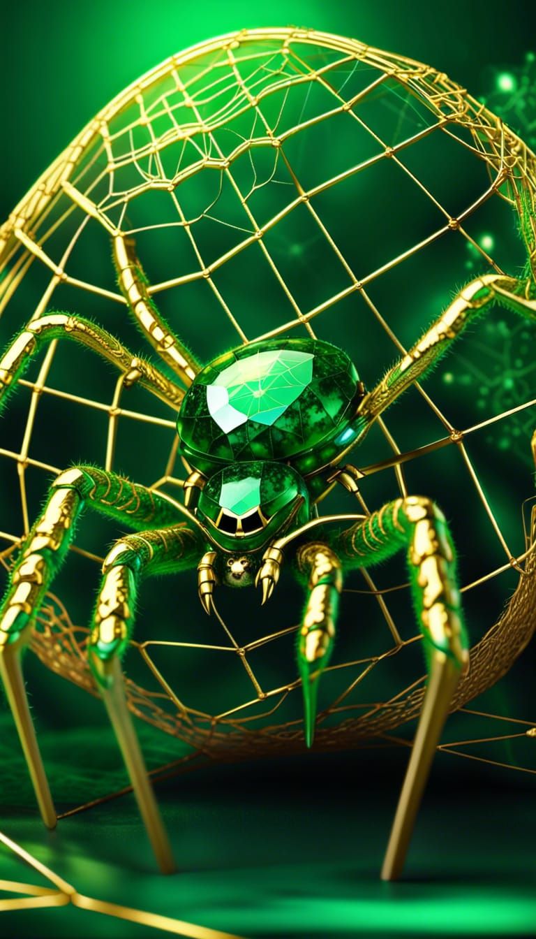 Gem spider - AI Generated Artwork - NightCafe Creator