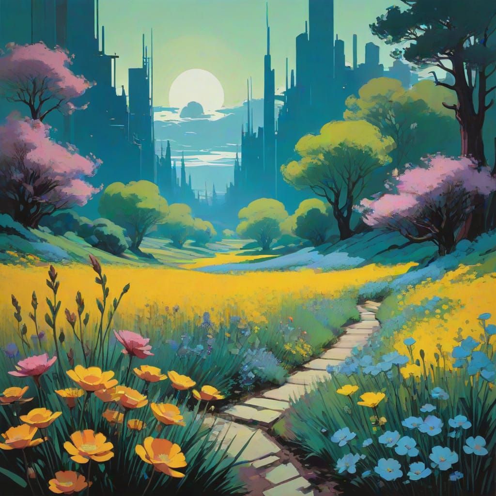 "Synesthesia" Flower Structure * Prompt: Imagine a landscape where ...