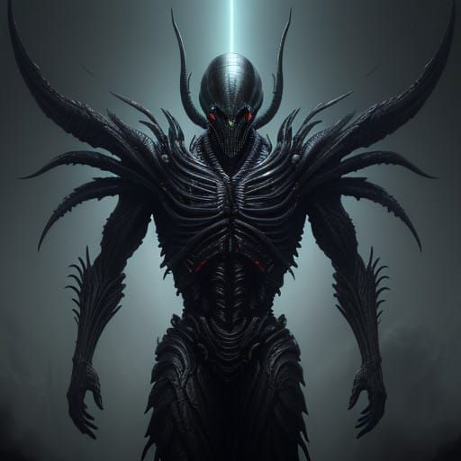 feather grow Xenomorph - Grotesque Biomechanical Metamorphos...