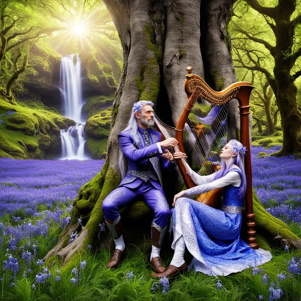 Elven folk in forest - AI Generated Artwork - NightCafe Creator