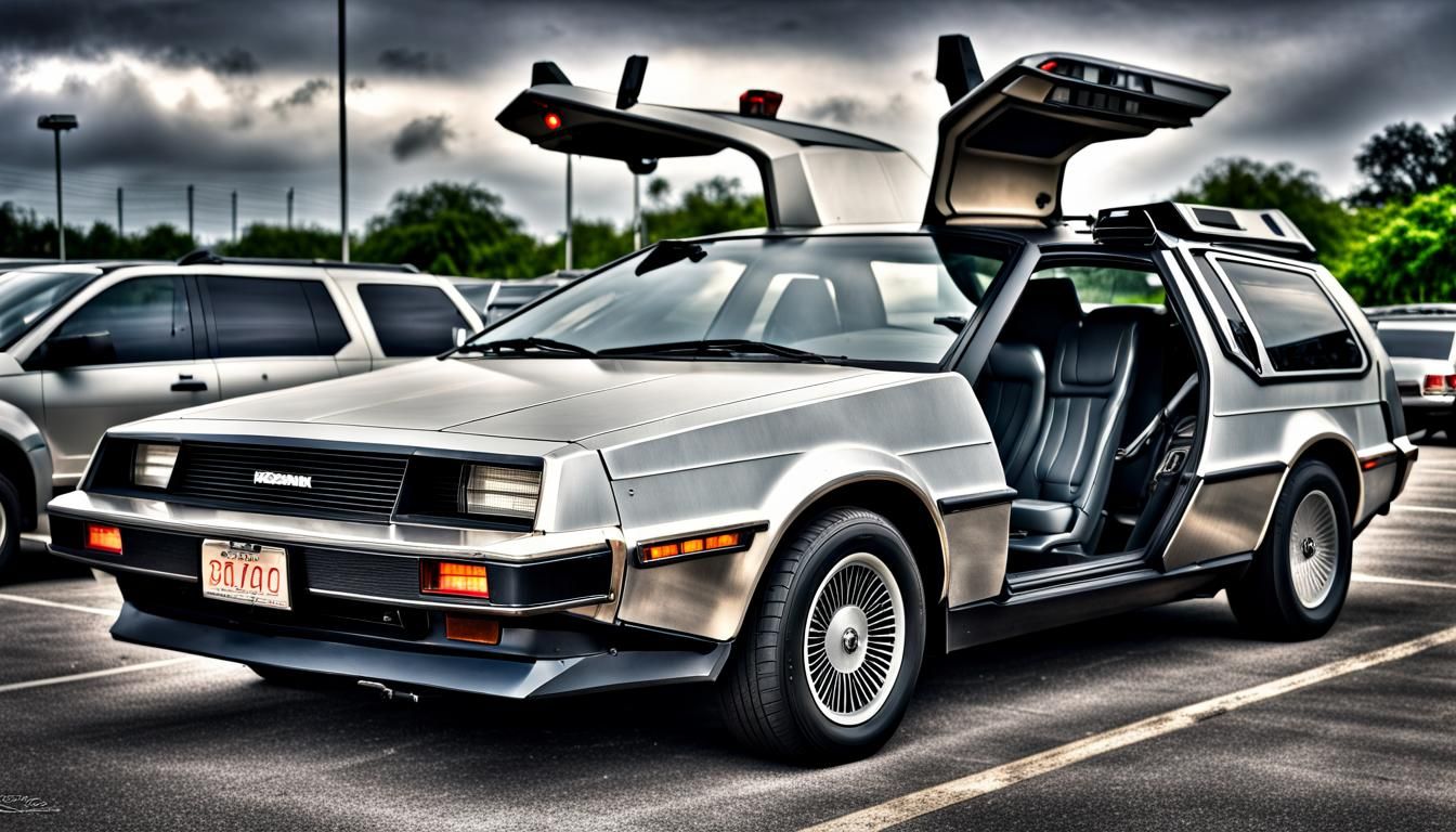 DeLorean Two Door Wagon - Hyperrealistic DeLorean Grand Cara...