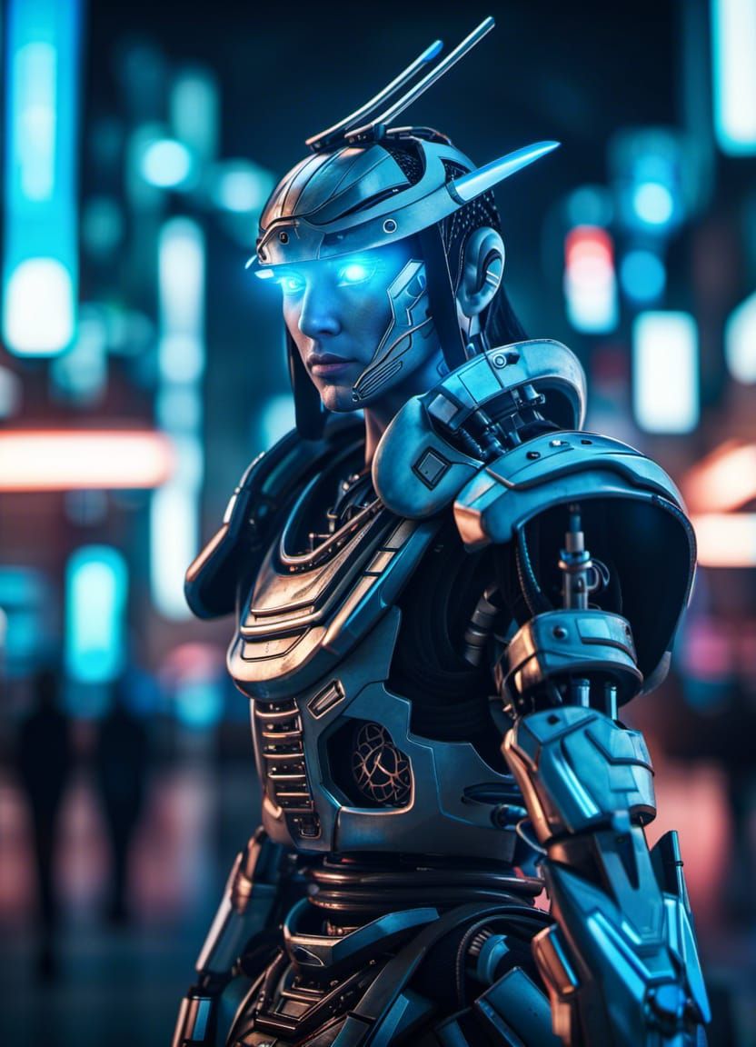 Samurai Androids - AI Generated Artwork - NightCafe Creator