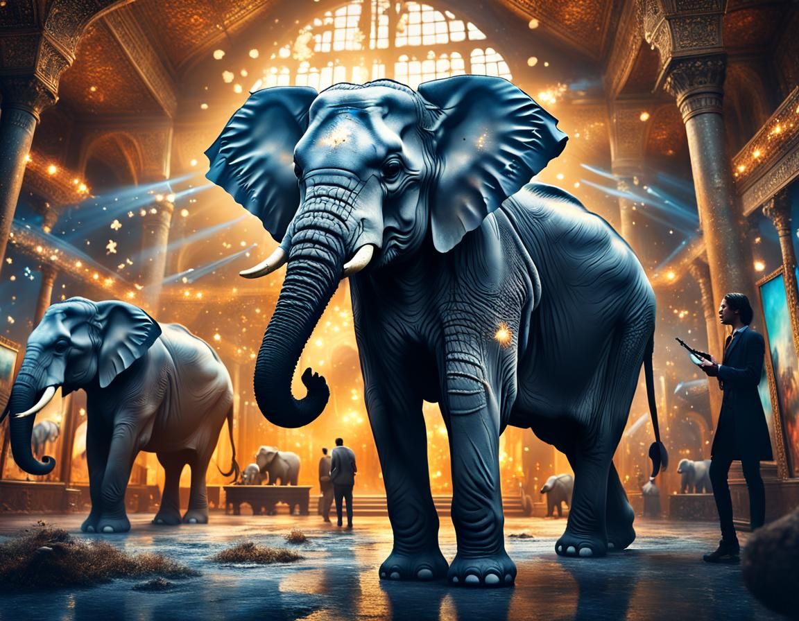 The Magic of Elephants - AI Generated Artwork - NightCafe Creator