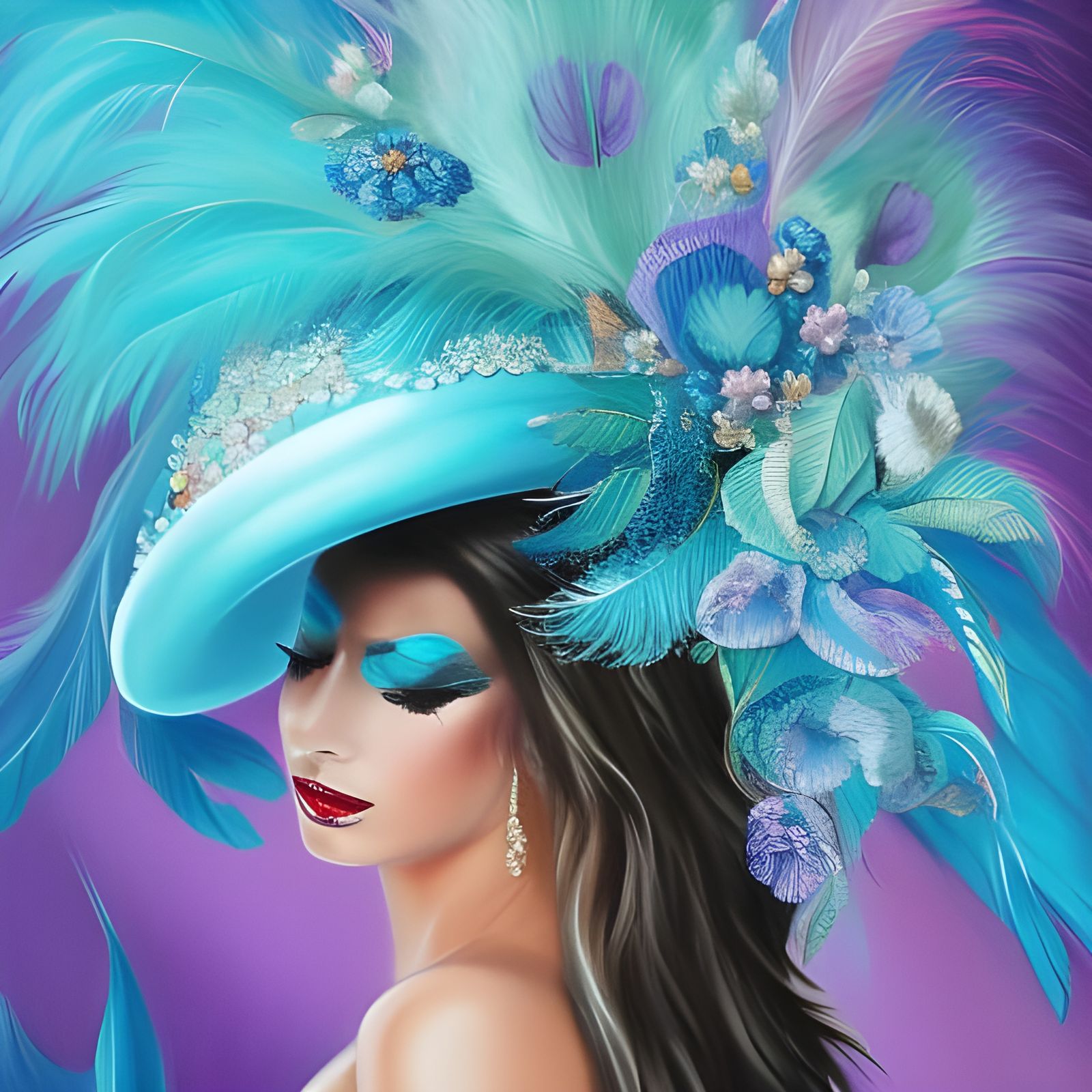 Fancy in Feathers - AI Generated Artwork - NightCafe Creator