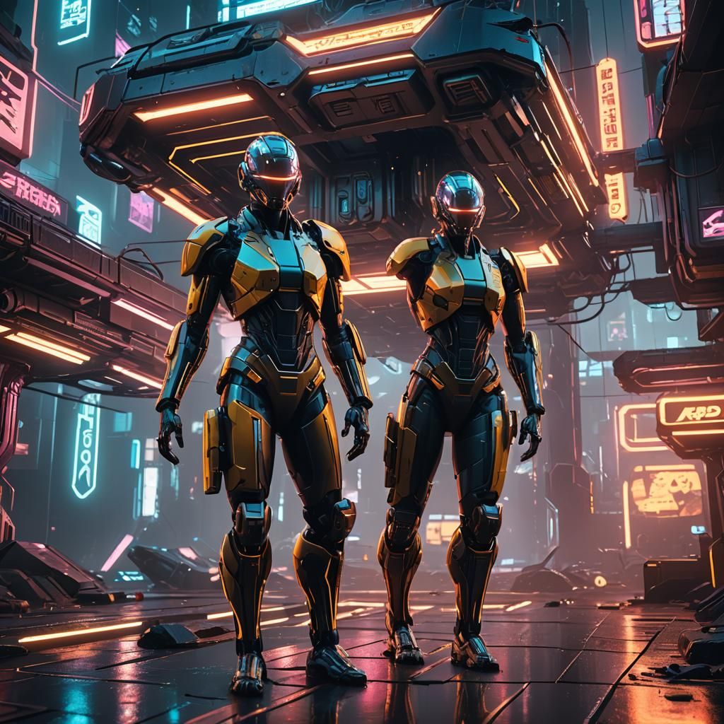 Futuristic Yoga Retreat cyberpunk 2099 blade runner 2049 neon intricate ...