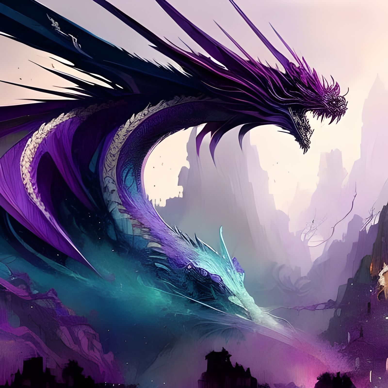 Dragon Calamity - AI Generated Artwork - NightCafe Creator