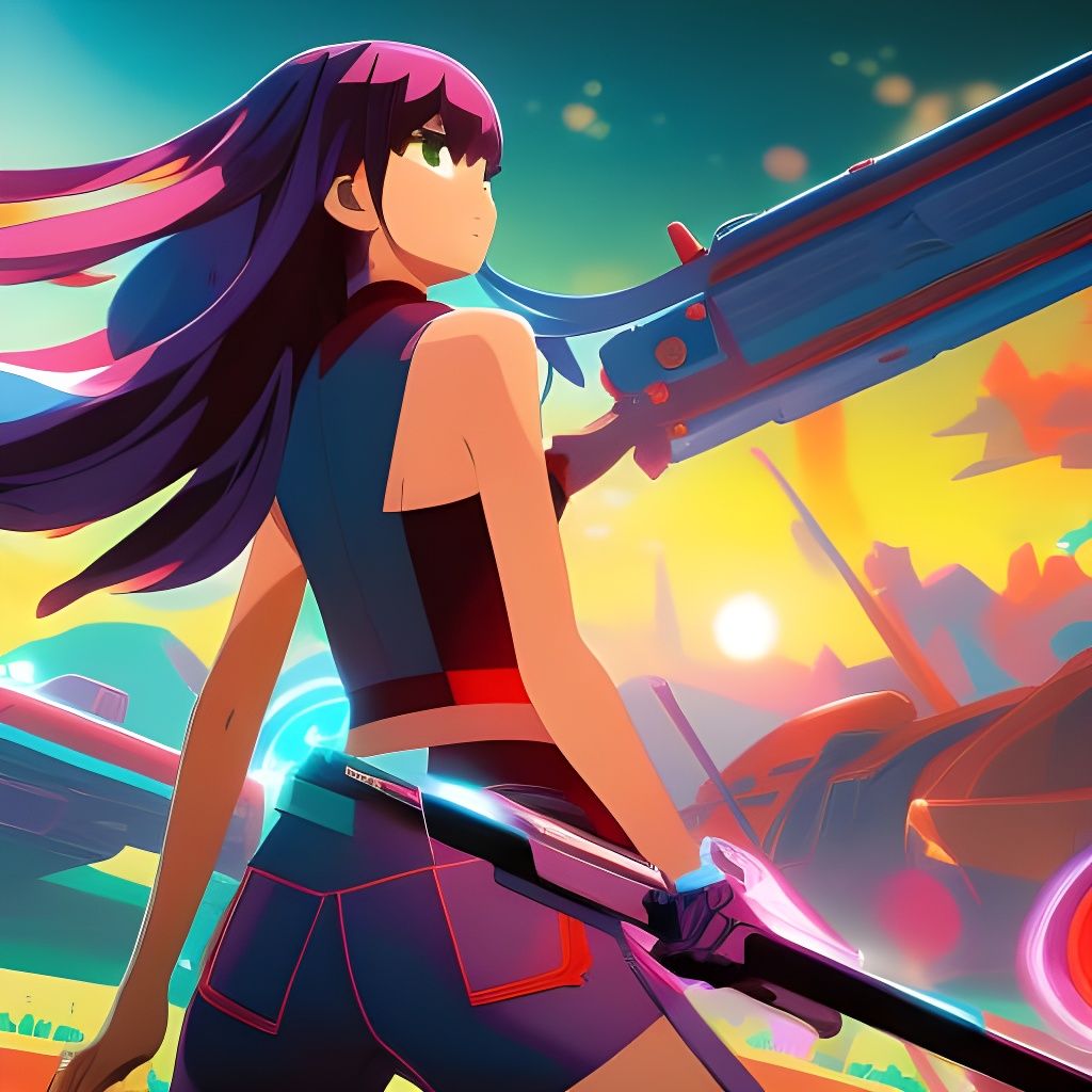 Sword Girl - AI Generated Artwork - NightCafe Creator