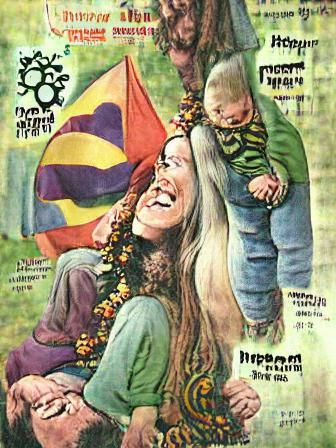 Cover of Hippie Parent Monthly magazine in January 1970 - AI Generated ...