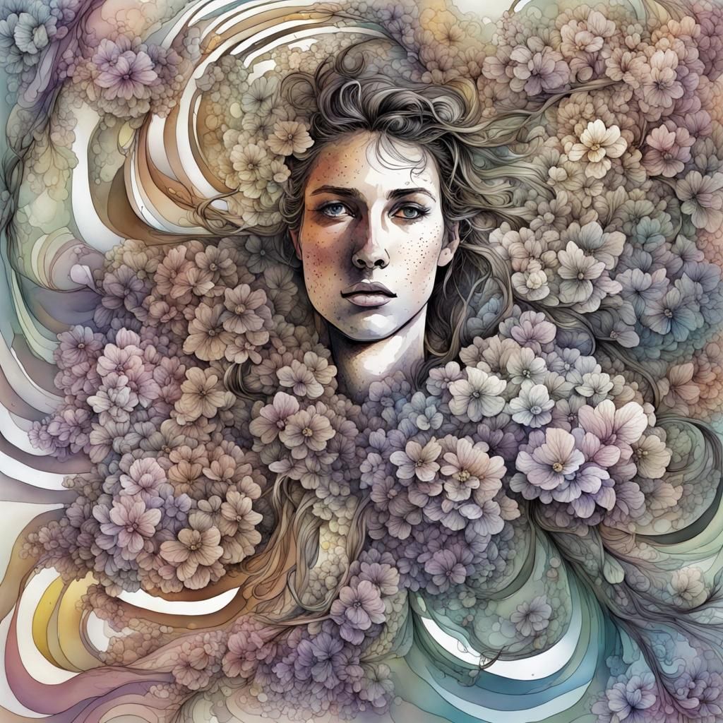 Portrait of an androgyn - AI Generated Artwork - NightCafe Creator