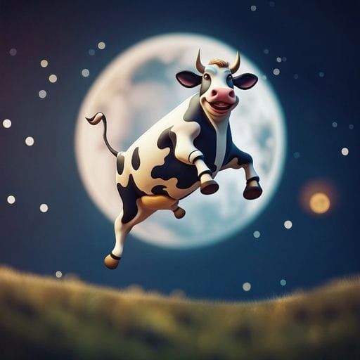 Luna-Tick: Cosmic Bovine's Moonwalk for all Moo-manity - AI Generated ...