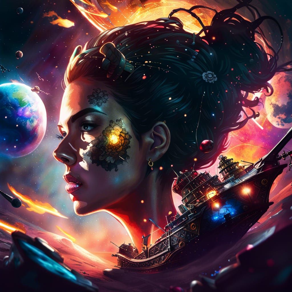 Looking to the space - AI Generated Artwork - NightCafe Creator