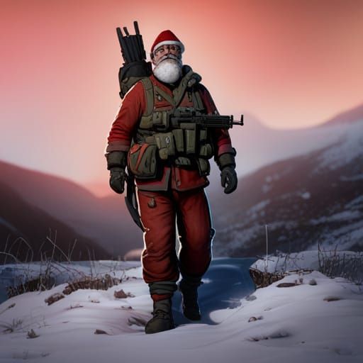 Santa Claus as a special forces operator - AI Generated Artwork ...