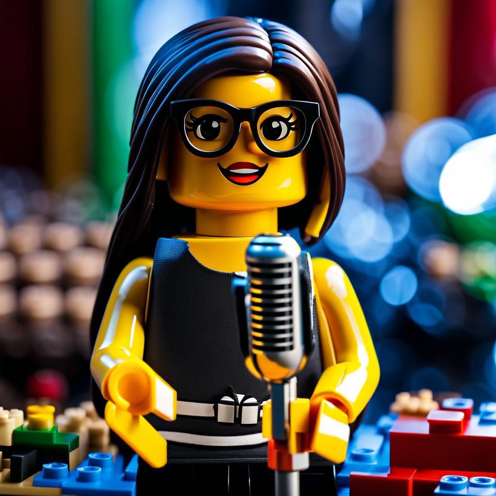 Lego Minifigures: Female Singer - AI Generated Artwork - NightCafe Creator
