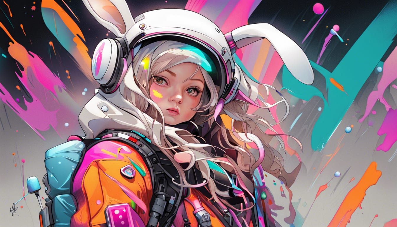 space suit andromeda - AI Generated Artwork - NightCafe Creator