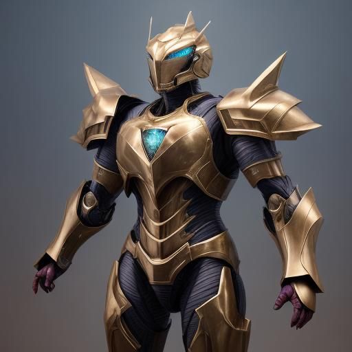 technological armor powered by gems - AI Generated Artwork - NightCafe ...