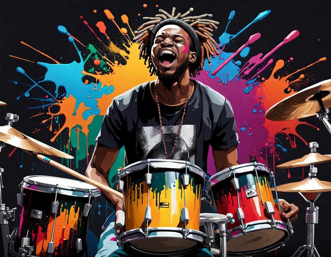 Drummer Love - AI Generated Artwork - NightCafe Creator
