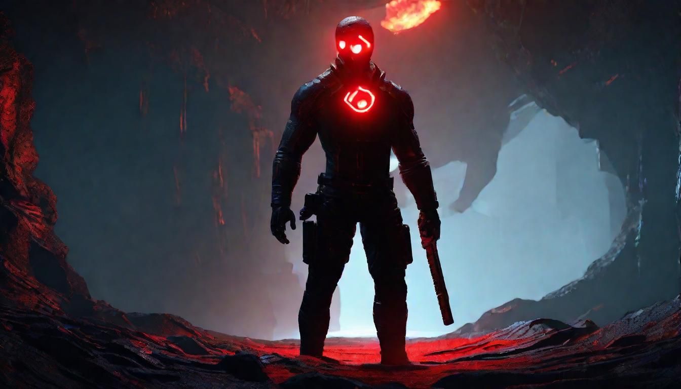 A powerful, shadowy figure exuding an aura of control and dominance ...