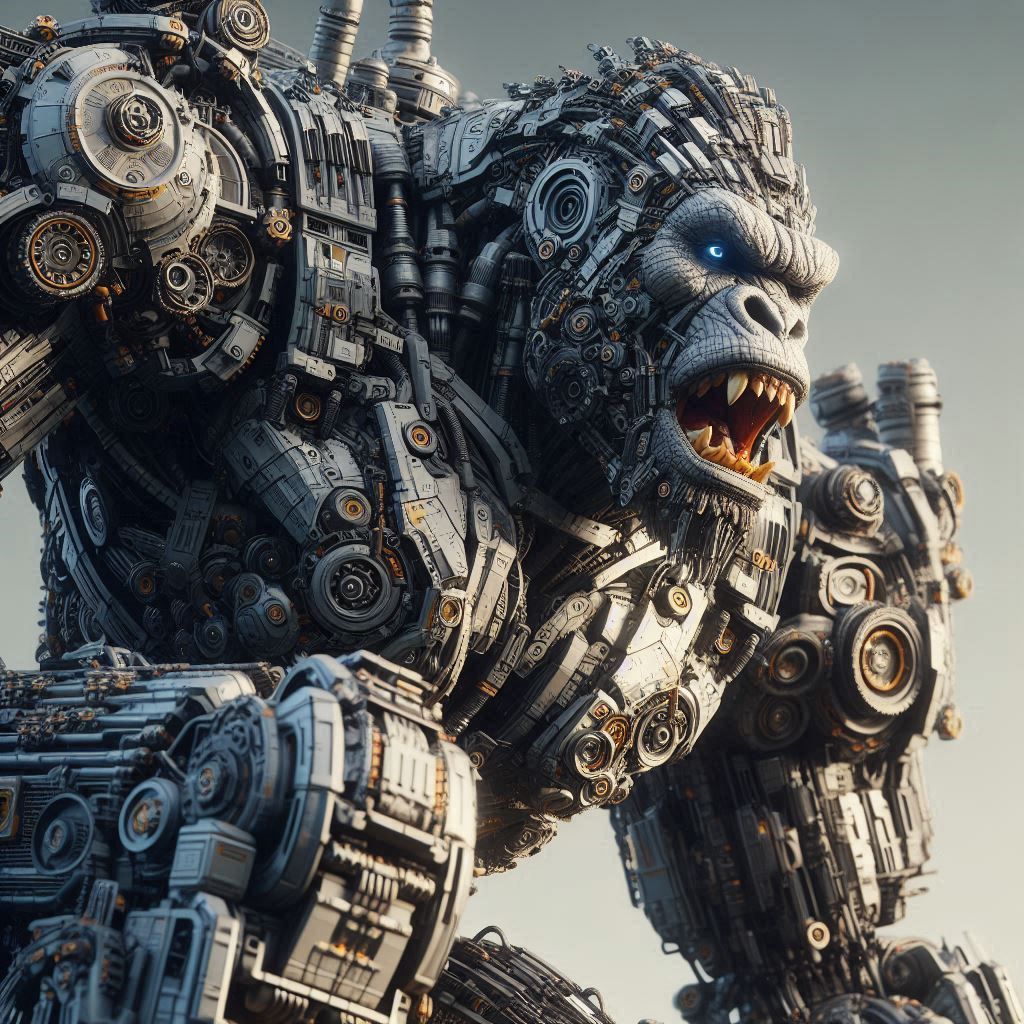 Mecha Kong - AI Generated Artwork - NightCafe Creator