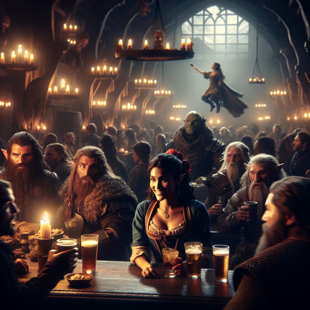 Bert, the Illusionist Mage who loves pretending the be the Barmaid Mercy at the Deranged Mage ...